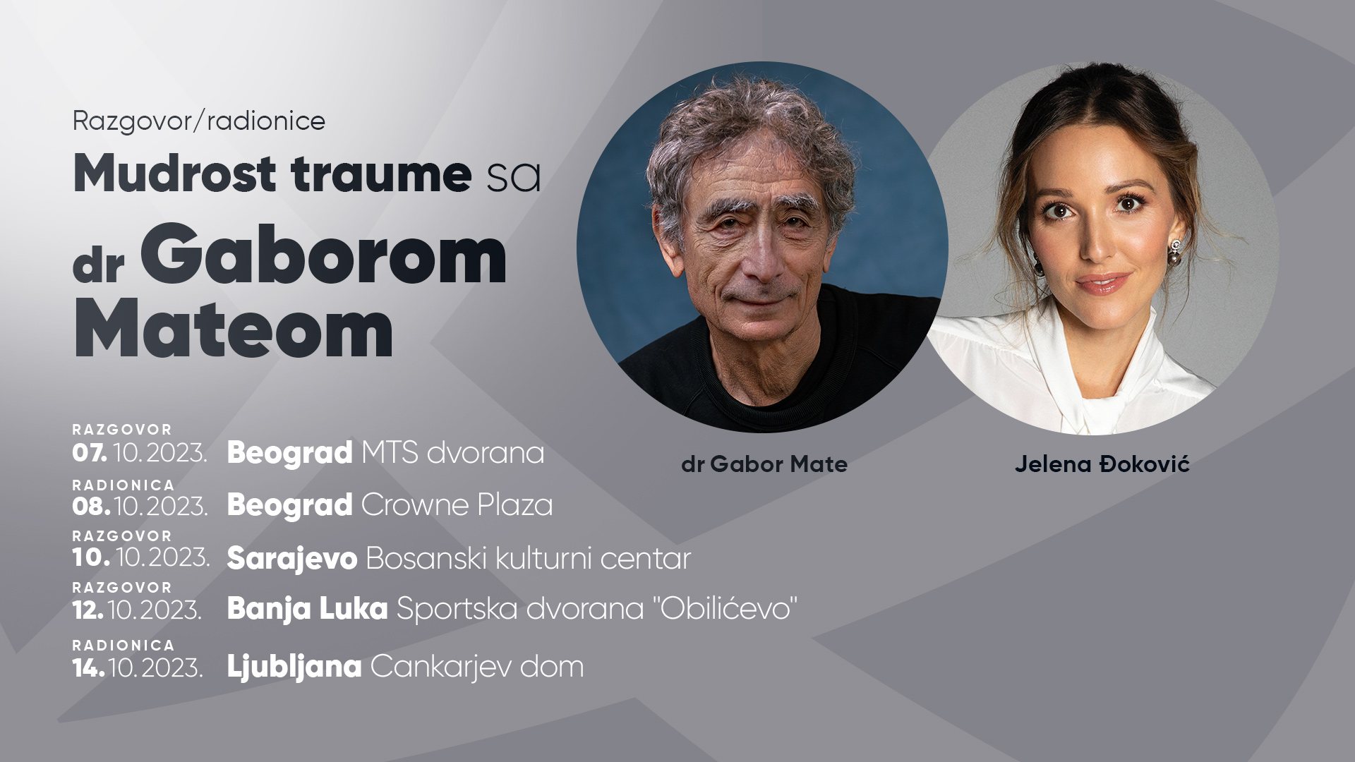 Dr Gabor Mate dolazi u naš region - Novak Djokovic Foundation
